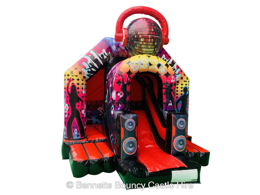 Disco hire / Disco bounce and slide . Disco bouncy castle hire