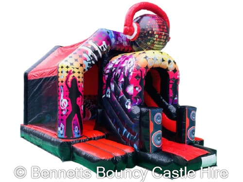 Disco hire / Disco bounce and slide . Disco bouncy castle hire