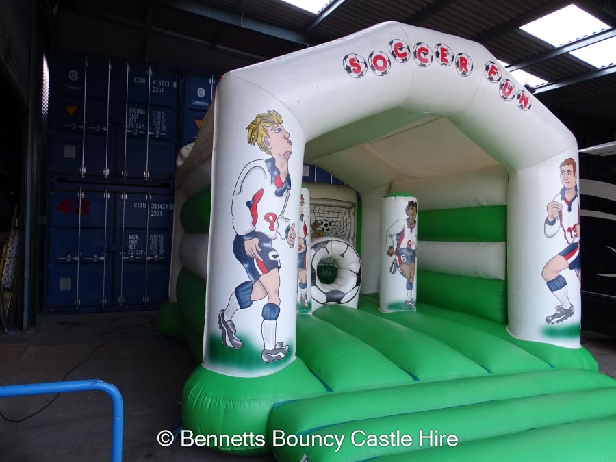 football bouncy castle hire
