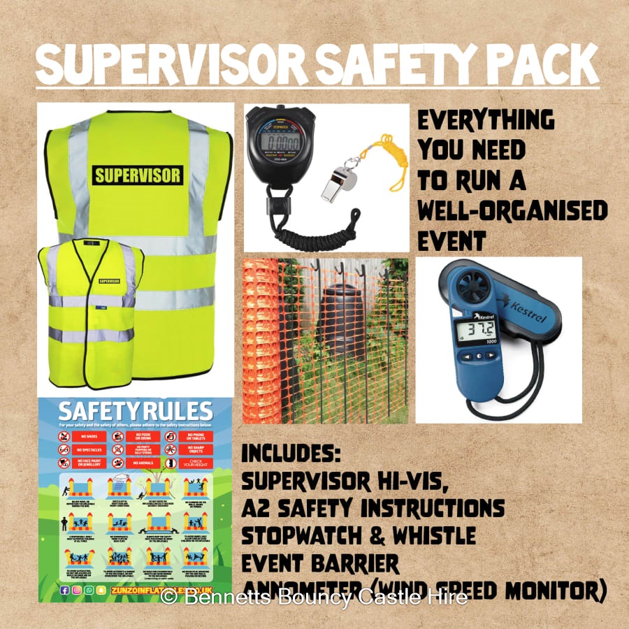 Supervisor Pack set up kit - Bouncy Castle Hire and Soft Play in Bourne ...